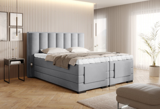 Pat boxspring Veros 160x200 cm Sola 4 - Homewish.ro