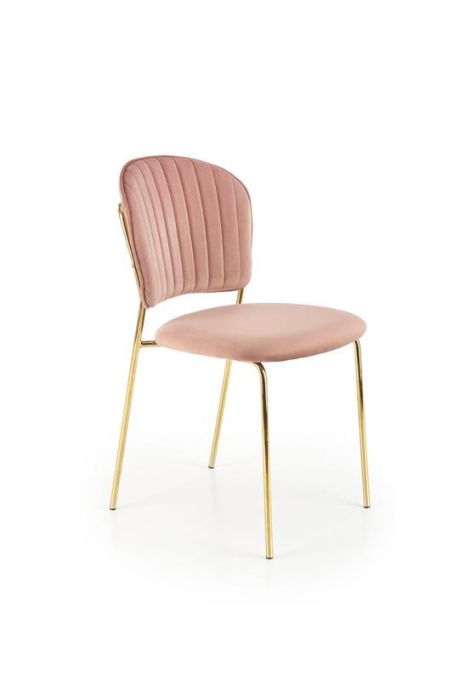 Scaun K499 velvet roz BF25 - Homewish.ro