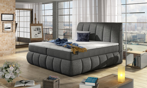 Pat boxspring Vincenzo 140x200 cm Sawana 05 - Homewish.ro