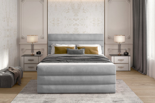Pat boxspring Cande 140x200 cm Monolith 84 - Homewish.ro