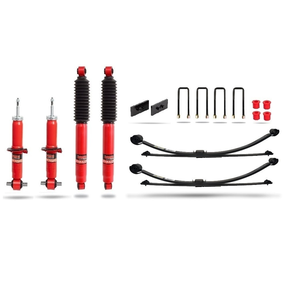 Kit suspensie cu arcuri foi parabolice Ford Ranger 3.0 v6 (2023+) +5 cm ...
