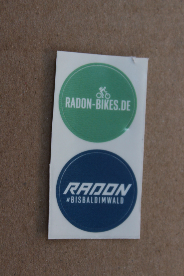 Radon double sticker 30/59mm sticker