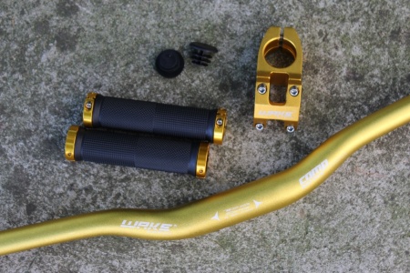 Wake combo ghidon 780mm + pipa + manson - Auriu