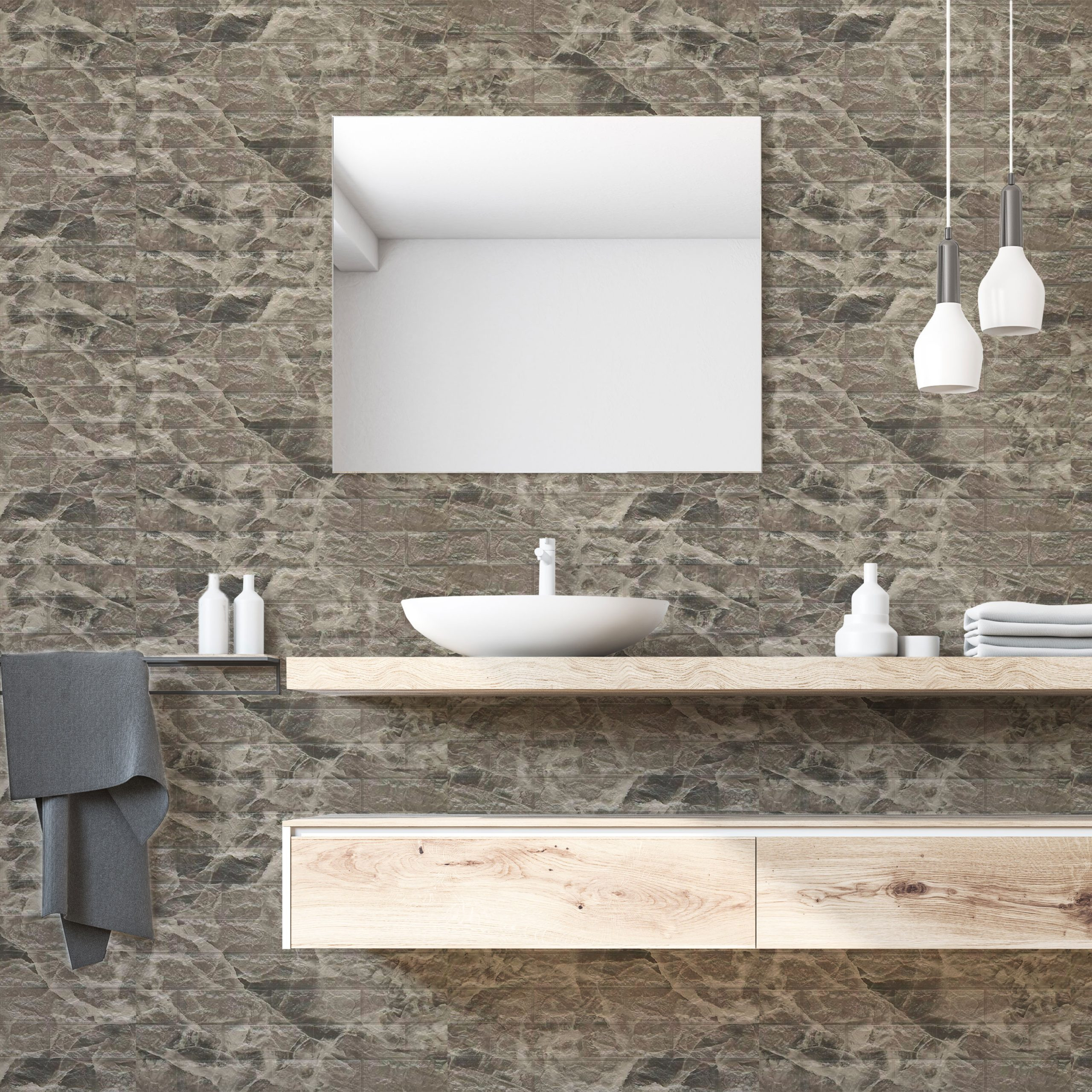 Summa 3D Samolepljive tapete - Crno beli mermer ( 016 ) Kupite na ...