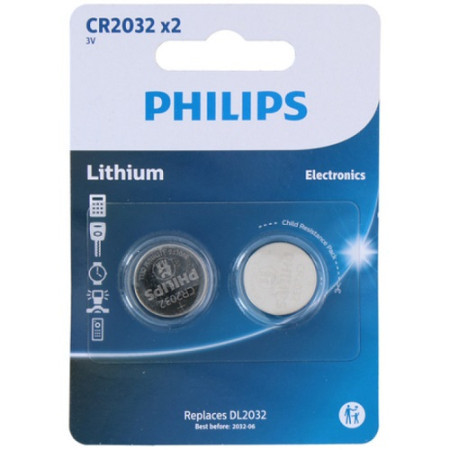 Philips dugmasta baterija CR2032 (1/2) ( 06215 ) Kupite na Kliklak.rs