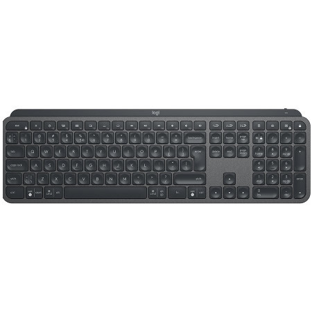 Logitech MX keys advanced wireless Illuminated Keyboard graphite ( 920 ...