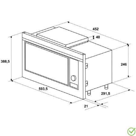 Amica ugradna mikrotalasna rerna ammb25e2sgi x-type Kupite na Kliklak.rs
