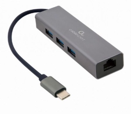 Cablexpert a-cmu3-lan-01 usb-c - 4xusb/lan usb HUB Kupite na Kliklak.rs