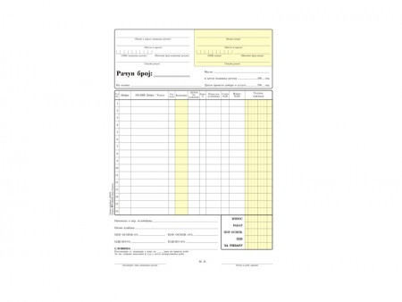 Blok račun bez pdv-a, ncr, A5 ( 498049 ) Kupite na Kliklak.rs