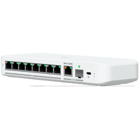 Ubiquiti USW-Flex-2.5G-8-EU 8-port 2.5 GbE ports, 10 GbE PoE+ input ...