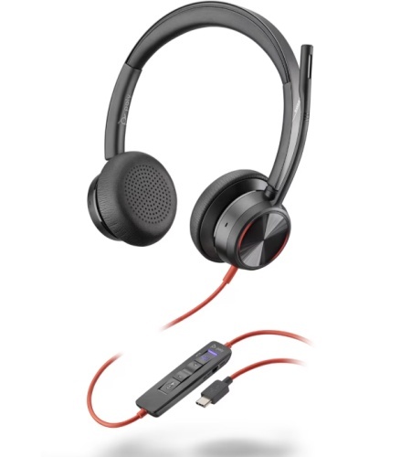 HP Poly Blackwire 8225 Stereo Microsoft Teams Certified USB-C Headset ...