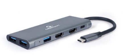 Cablexpert docking station A-CM-COMBO3-01 USB-C - 2xHDMI3xUSB 3.0/PD ...