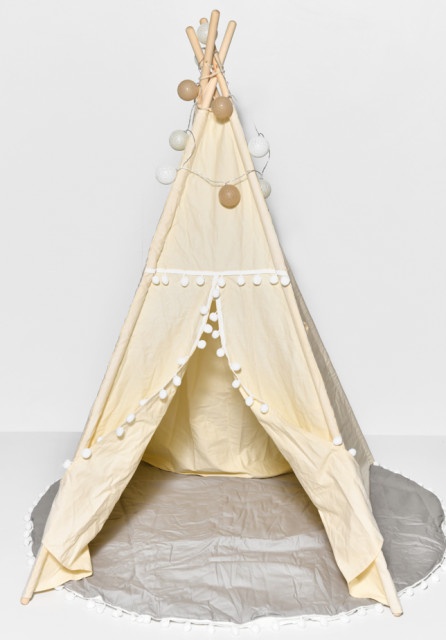 Dečiji Indijanski šator sa lampicama - Žuti Kupite na Kliklak.rs