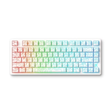 McHose Jet 75 Hall Effect Magnetic Switch white topographic Gaming ...
