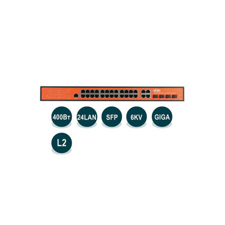 Wi-Tek WI-PMS328GF 24GE+4Combo ports 48V L2 managed PoE Switch with 24 ...