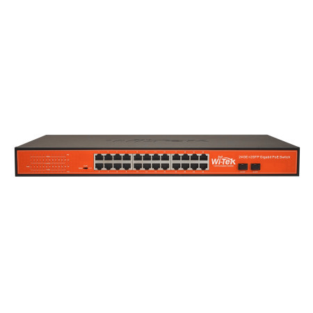 Wi-Tek WI-PS326GF 24GE+2SFP 48V Ports PoE Switch with 24-Port PoE ...