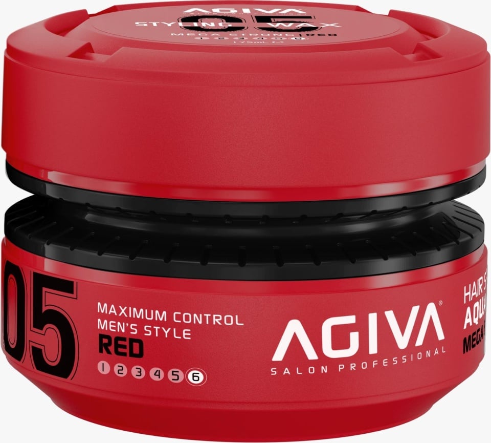 Ceara de par Agiva Styling Hair Wax Aqua Mega Strong - Red 175 Ml