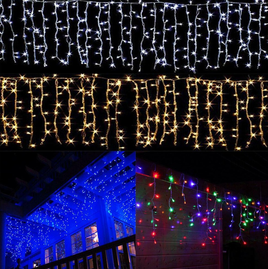 INSTALATIE DE CRACIUN PERDEA FIR GROS 6 X 1 METRU 240 LED