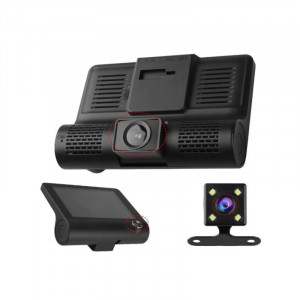 CAMERA VIDEO PROFESIONALA AUTO TRIPLA, FULL HD, 3 CAMERE, DISPLAY 4", G ...