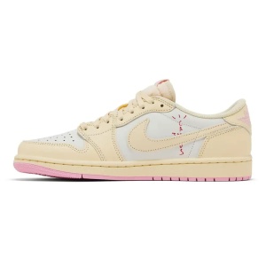 Travis Scott x Air Jordan 1 Low OG Muslin Shy Pink
