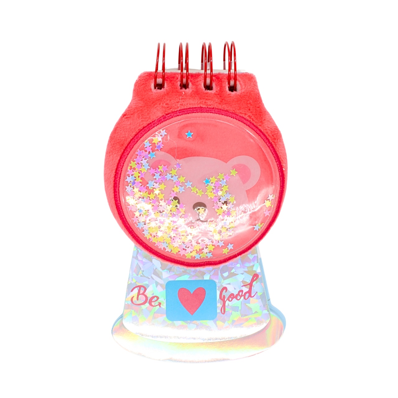 Carnețel 3D, Ursuleț cu Stele, copertă plușată, 120 file, legătură tip ...