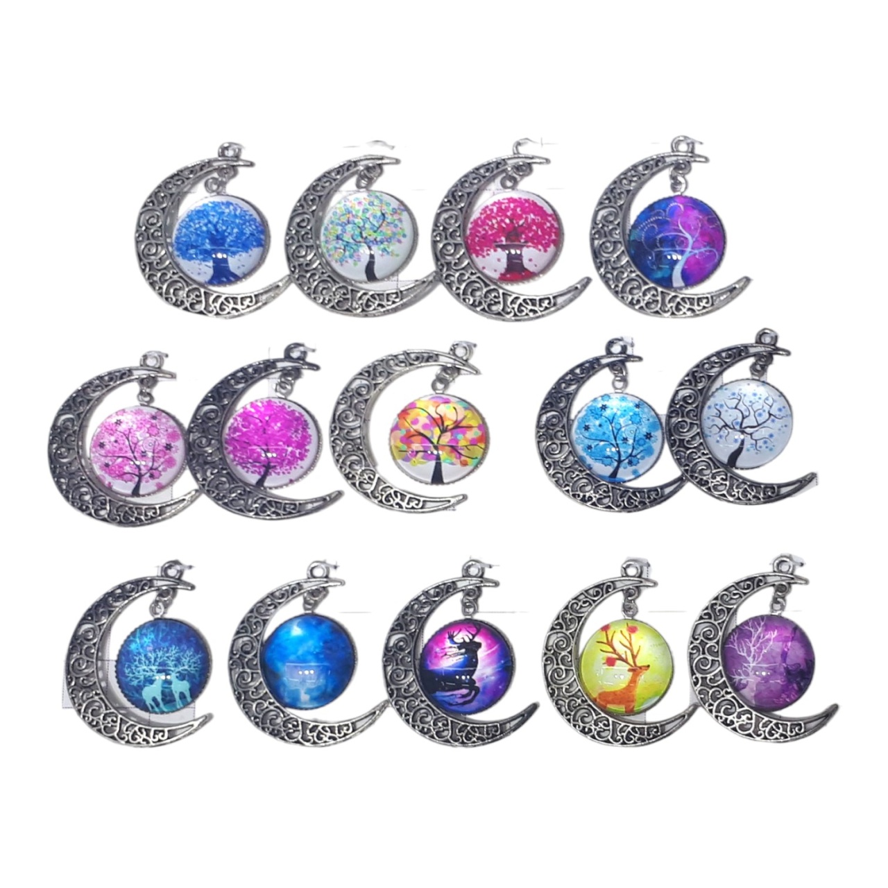 Mărțișor Pandantiv Semilună - Set 10 Buc | Cadouri Elegante și Simbolice