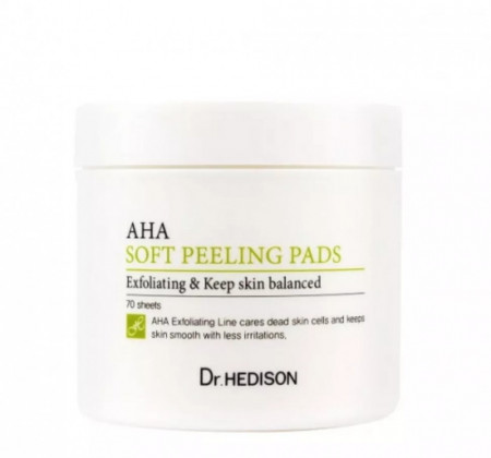 Dischete exfoliante pe baza de Alfa Hidroxi Acizi AHA Soft, 70 bucati ...
