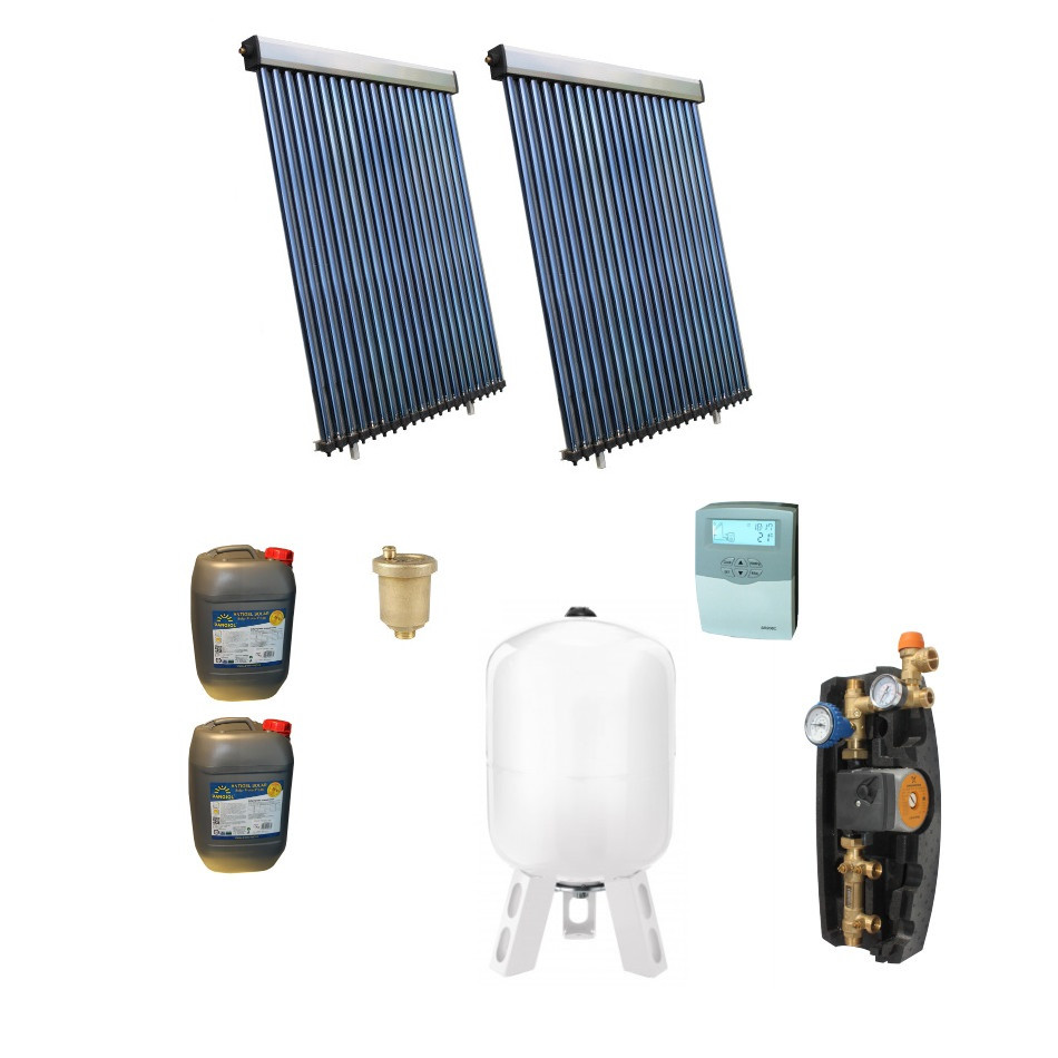 Pachet Panou solar Panosol cu 60 tuburi vidate 10 PERSOANE - FARA ...
