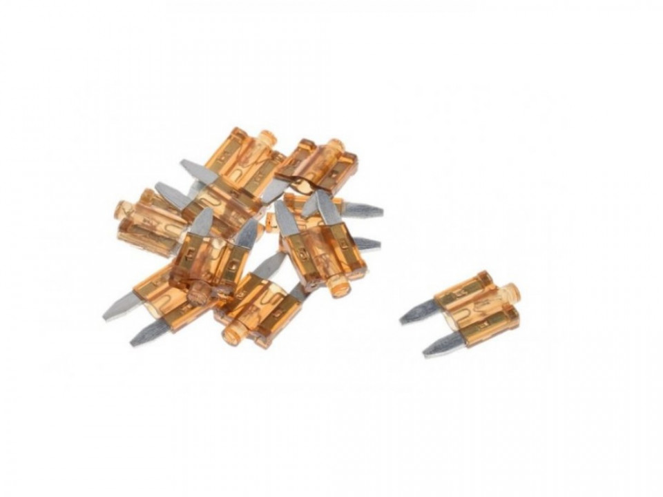 Piese moto Set 10 sigurante electrice mini cu led 7.5A