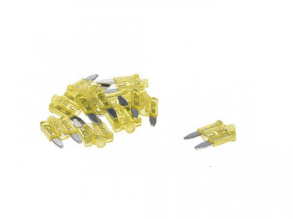 Piese moto Set 10 sigurante electrice mini cu led 20A