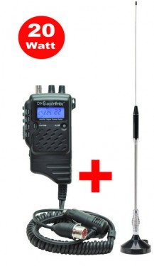 Statie radio compacta - Putere Reglabila 4-20w + Antena S70 GRATIS