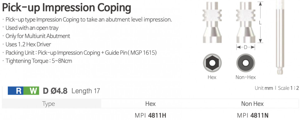 Cumpara acum Multiunit Pick-up Impression Coping [Transfer Lingura ...
