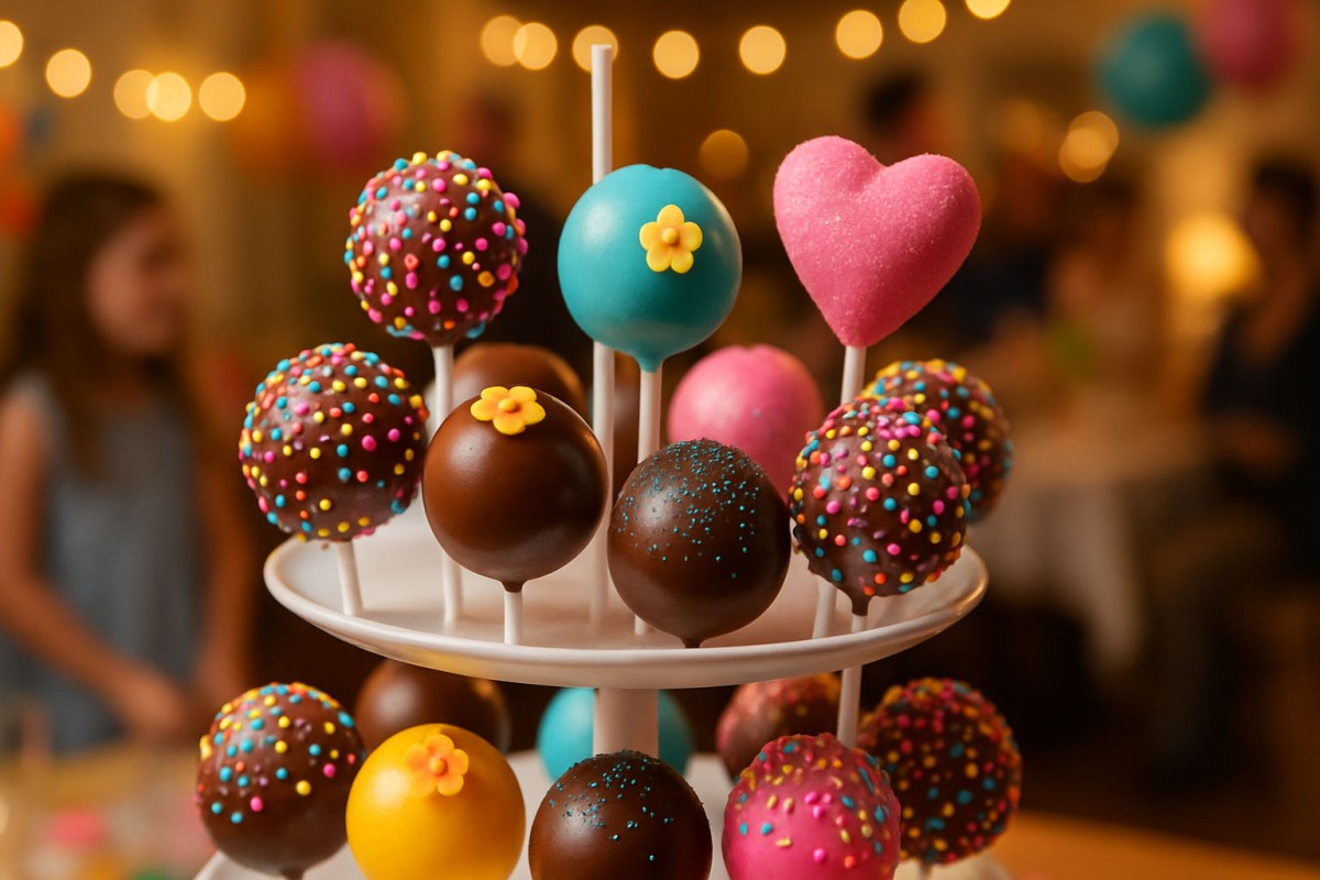 Rețetă simplă de cake pops (popcakes): Bomboane pe băț gata de încercat ...