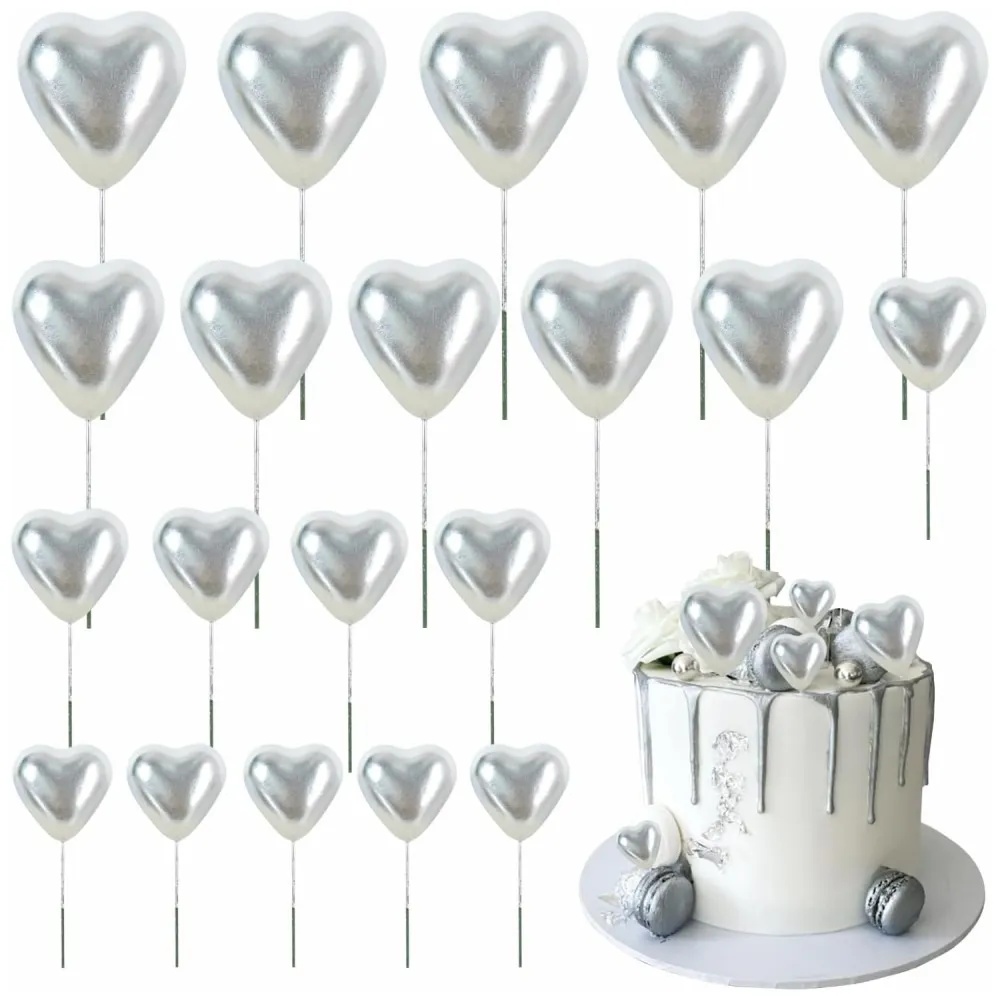 Set decor tort - 20 inimi - Argintiu – Cumpără online de pe