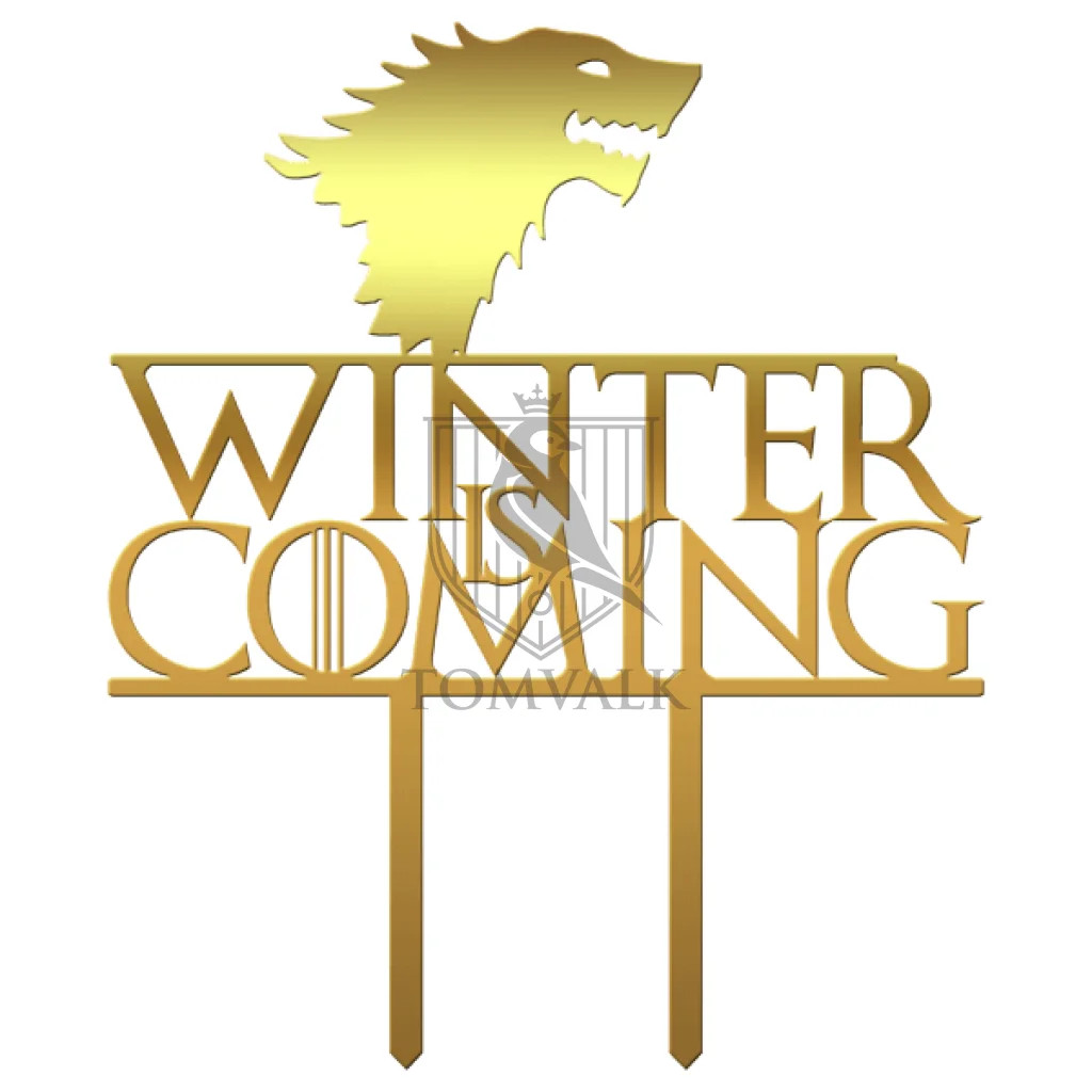 Topper pentru tort "Winter is Coming" II