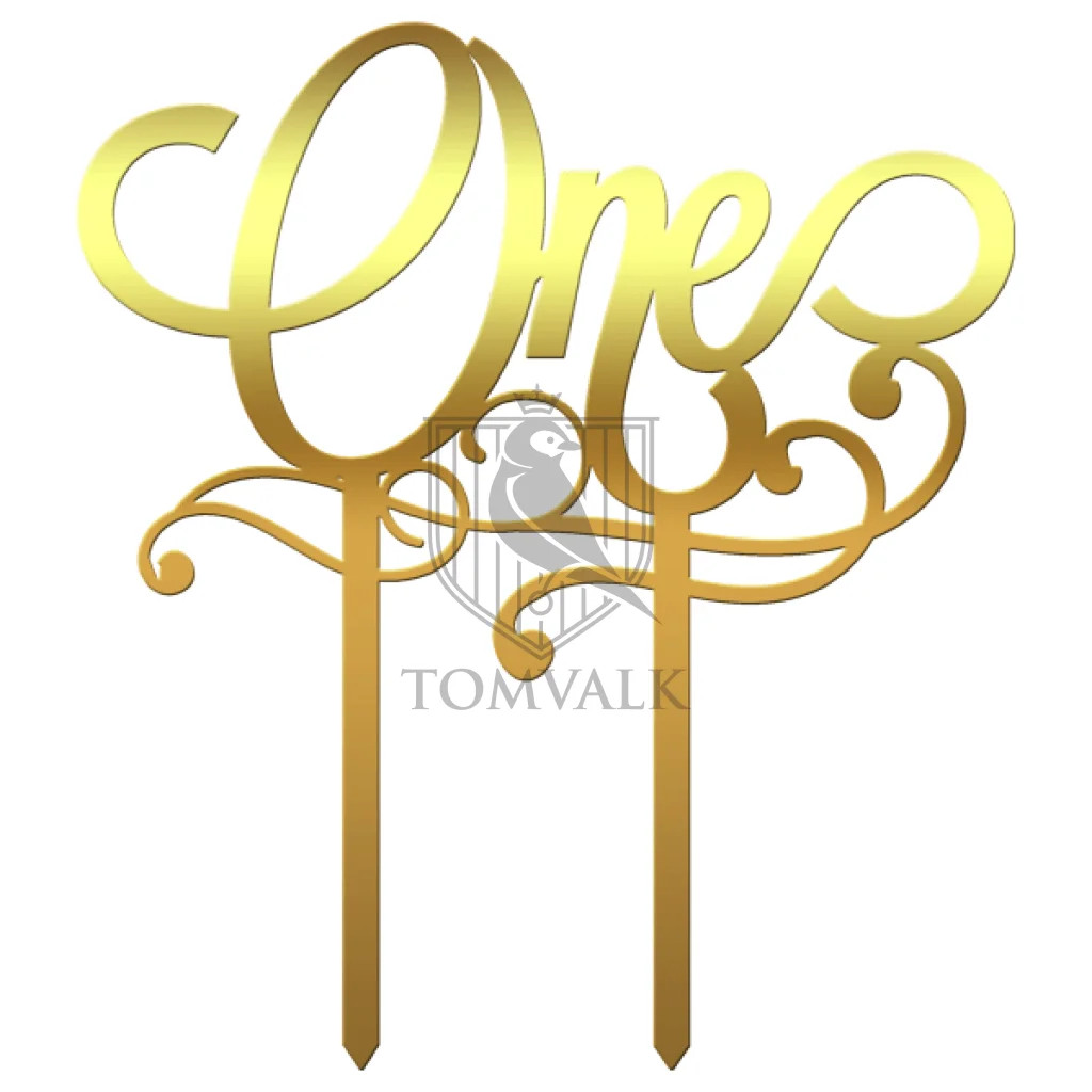 Topper pentru tort "One" pentru prima aniversare a copilului LM ...