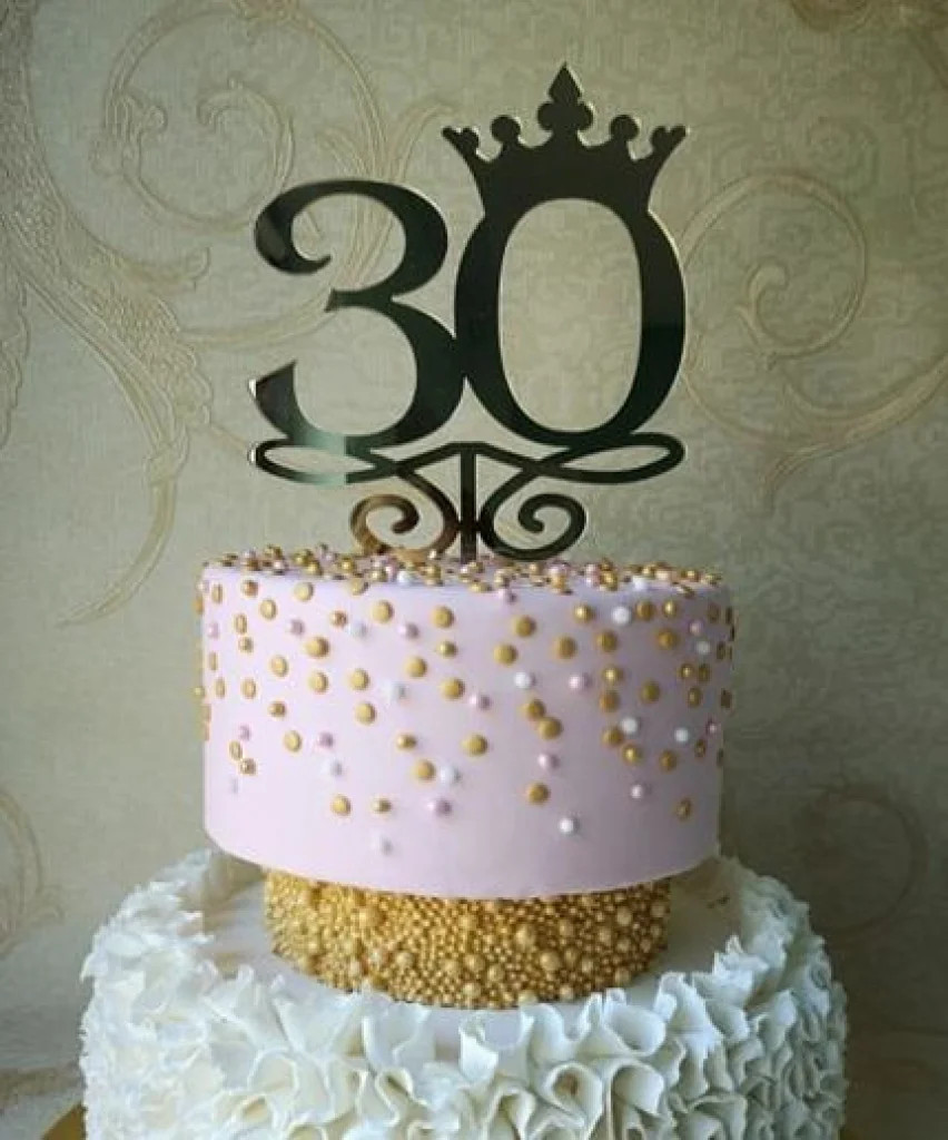 Topper pentru tort cifra Crd