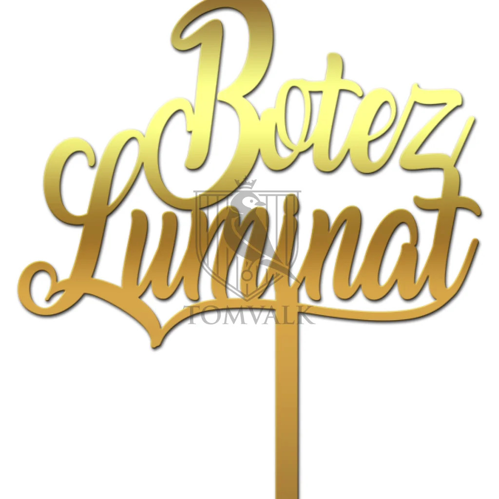 Topper tort "Botez luminat" – Cumpără online de pe