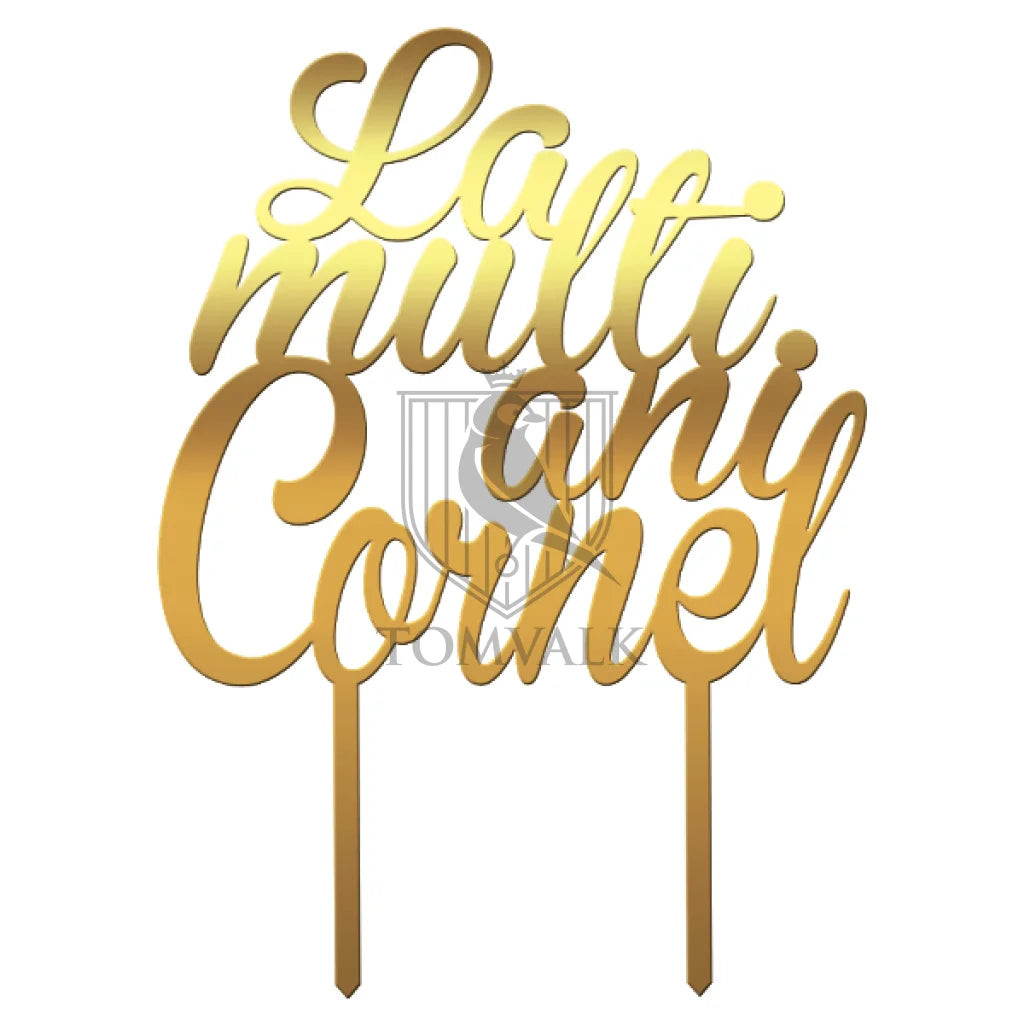 Topper tort "La multi ani" Nbr2