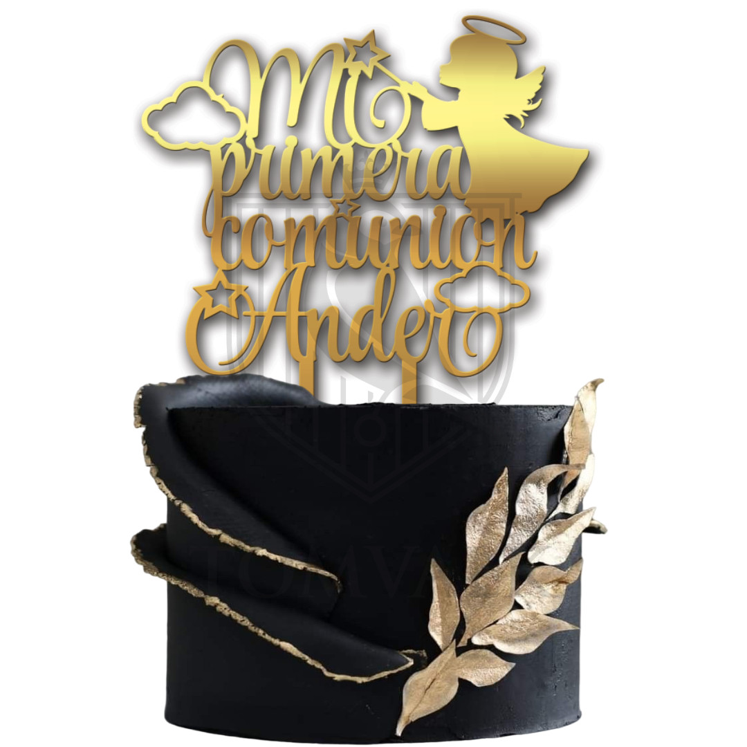 Topper tort personalizat "Primera comunion"