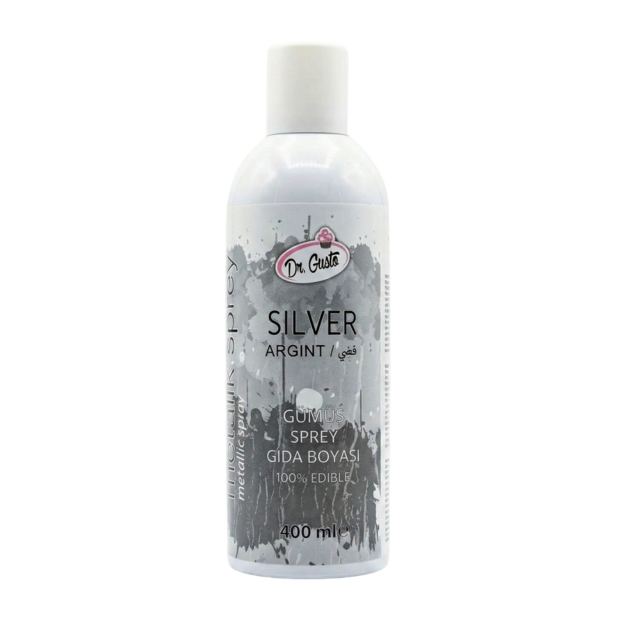 Colorant Spray Argintiu Metalic - 400 ml - Dr Gusto – Cumpără online de pe