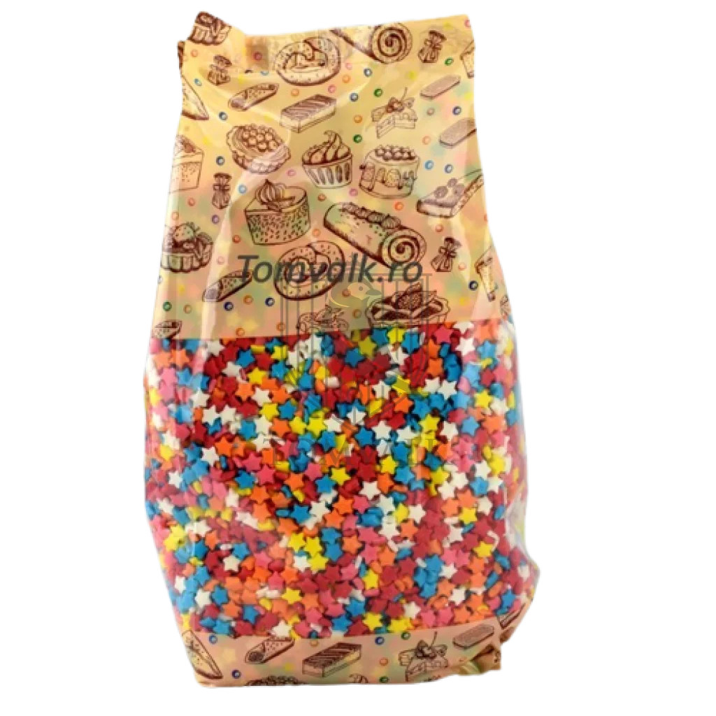 Drajeuri decorative Mix multicolor Stelute nr 2 - 1Kg
