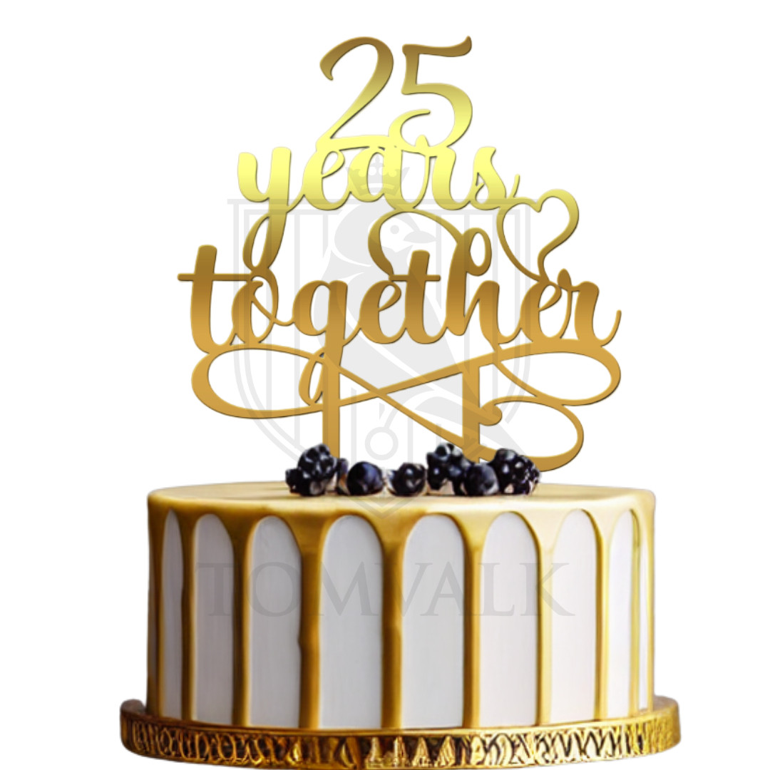 Topper pentru Tort - 25 Years Together