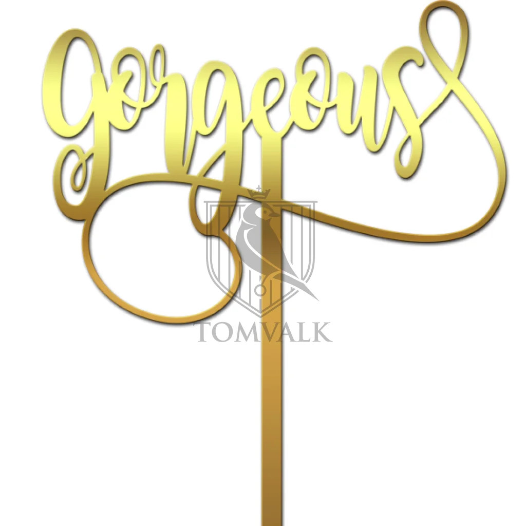 Topper pentru tort "Gorgeous" – Cumpără online de pe