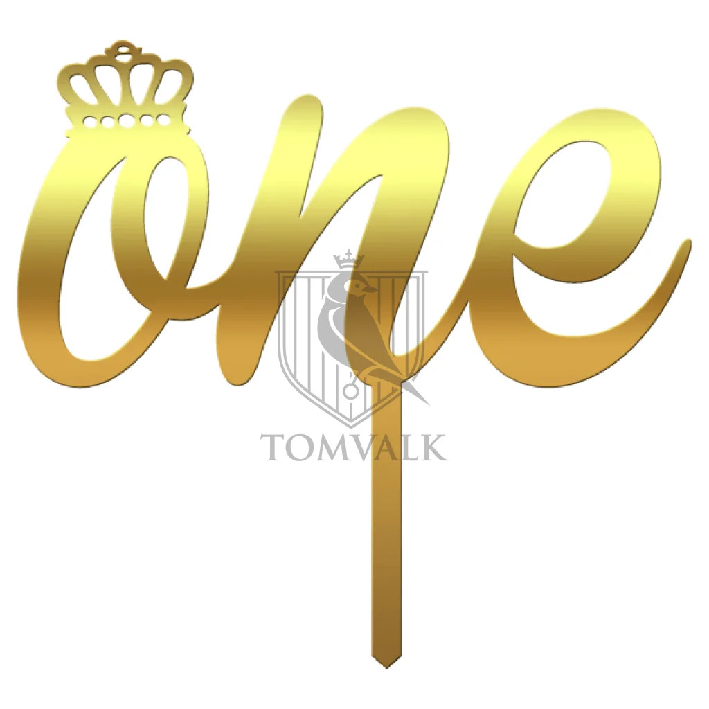 Topper pentru tort "One" pentru prima aniversare a copilului CR2