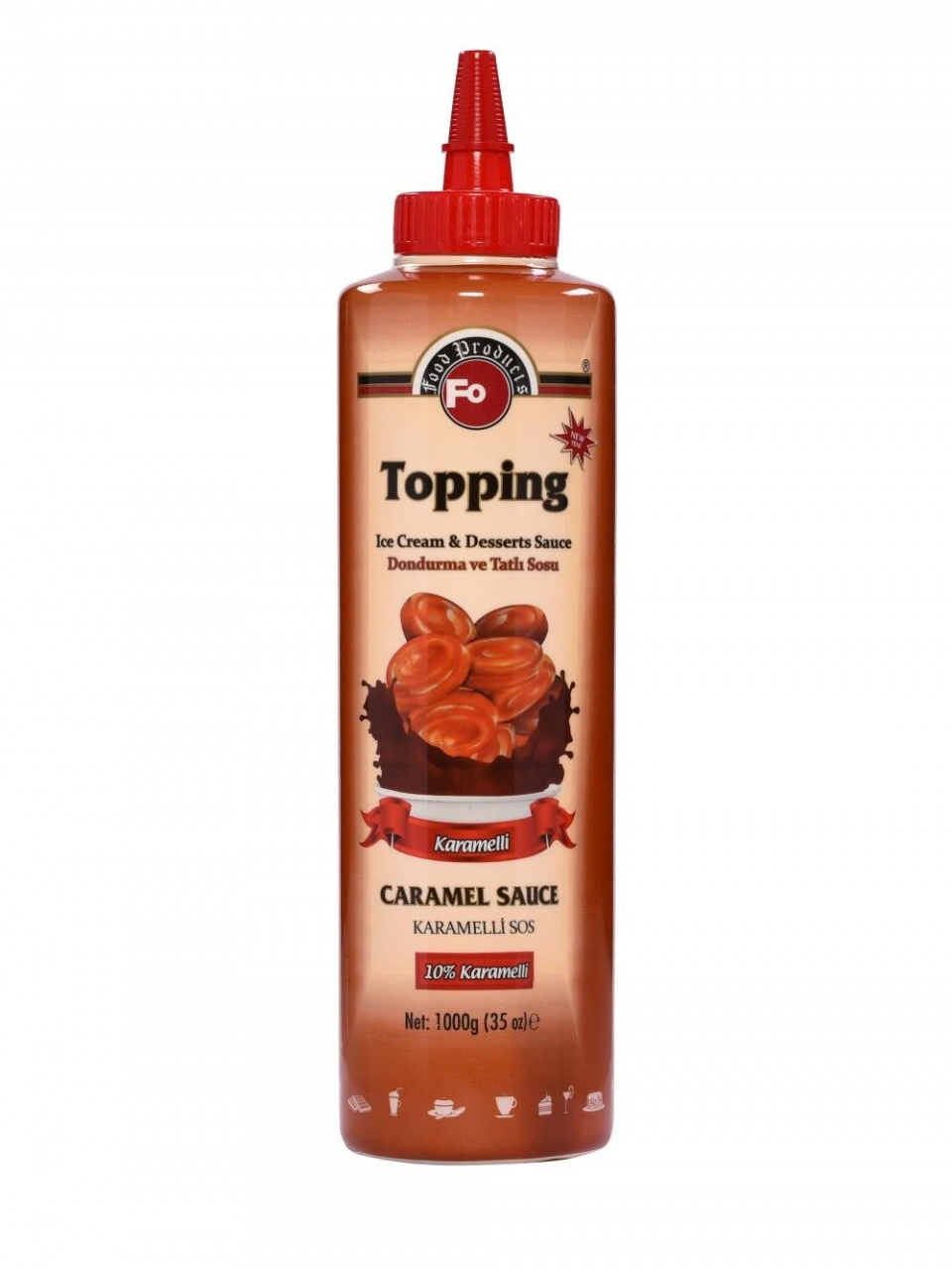 Topping pentru inghetata, smoothie si deserturi - Caramel - FO - 1 kg