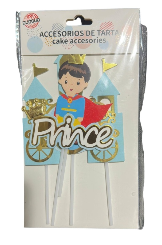 Set 5 cupcake topper "Prince"