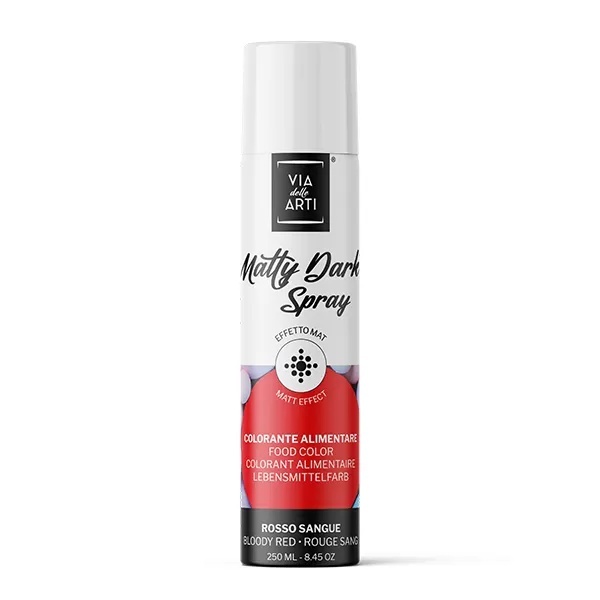 Colorant alimentar spray mat – Rosu (Bloody Red) – 250 ml – Via delle ...