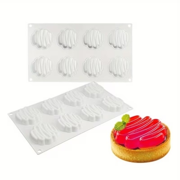 Forma de silicon pentru prajituri cu 8 cavitati - D619 – Cumpără online ...