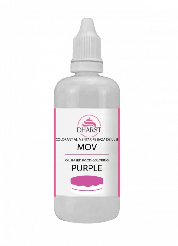 Colorant Alimentar MOV pe Bază de Ulei - 80 ml – Dharst
